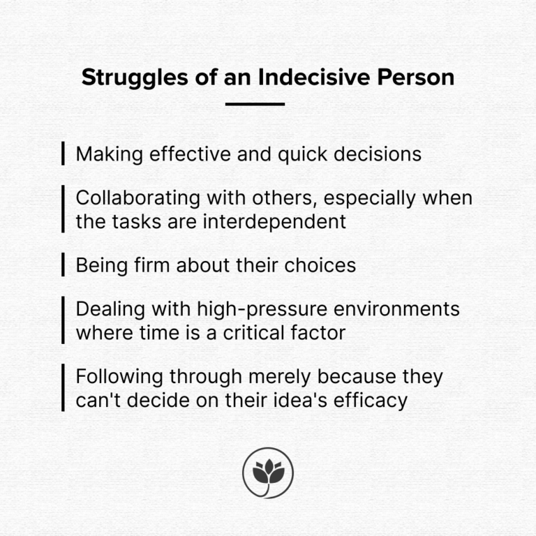 How Indecisiveness Can Lead to Inaction in Daily Life